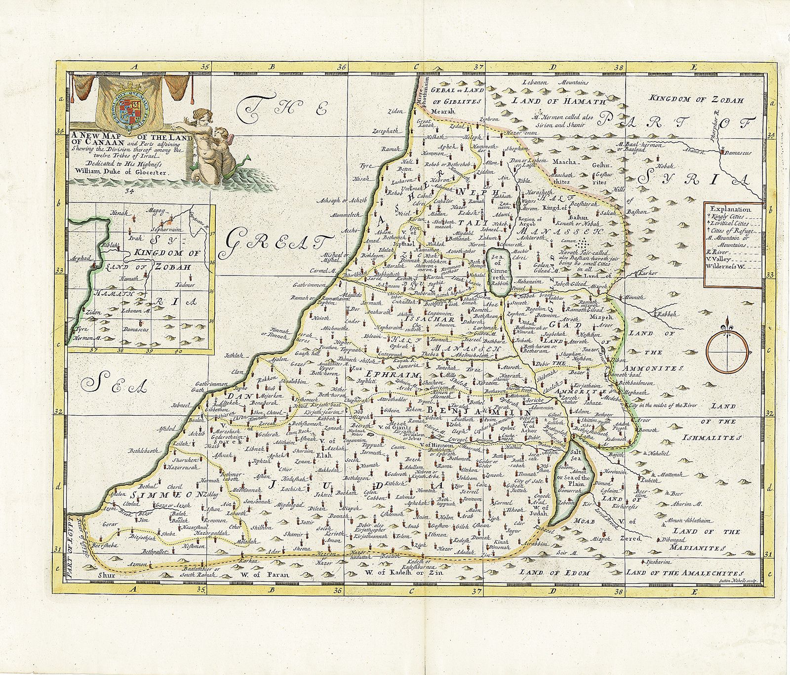Canaan Map Old Map Of Canaan Stock Photo Download Image Now Map,